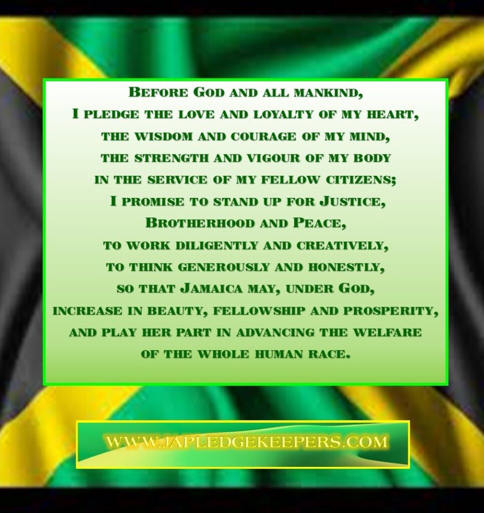 Jamaica’s National Pledge – PLEDGEKEEPRS